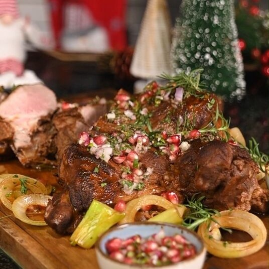 Daging Domba Panggang Natal dengan Pico de Gallo Delima | Aussie Beef ...